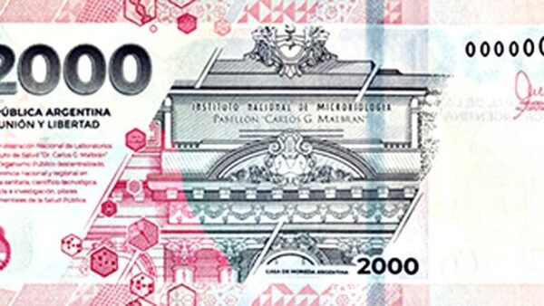 Ya está en circulación el nuevo billete de $ 2000 e incluye varias ...